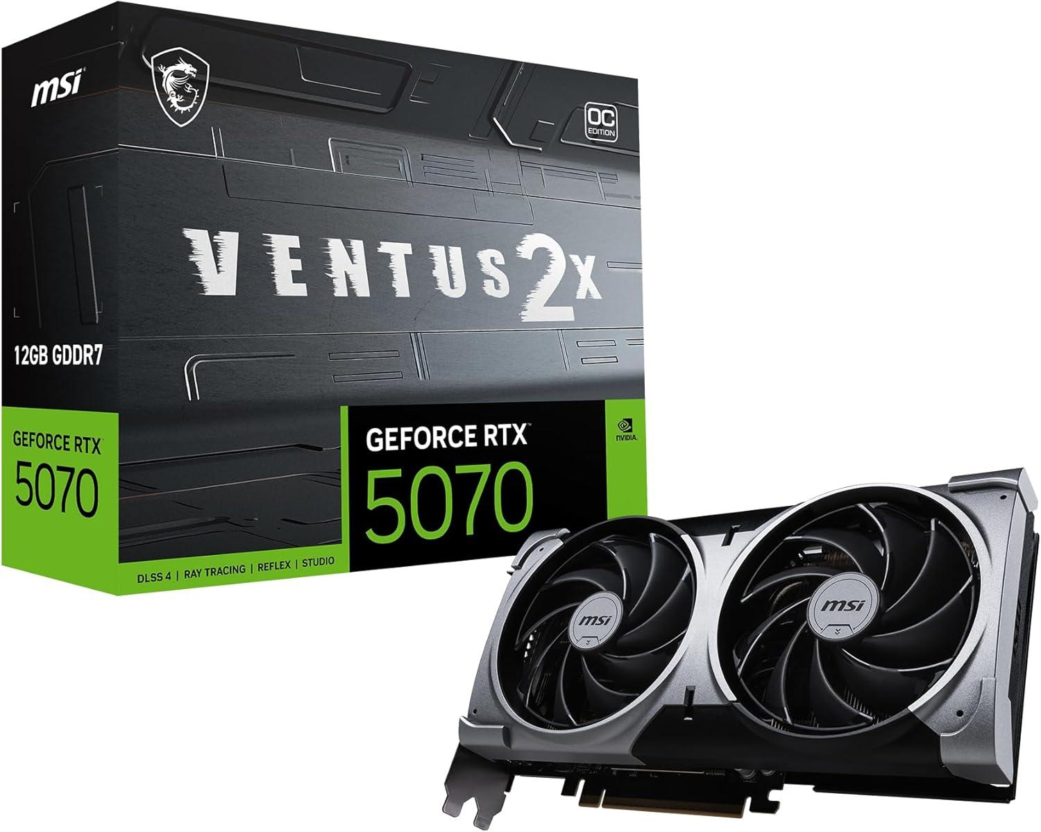 MSI GeForce RTX 5070 12G Ventus 2X OC – Specifications, Performance ...