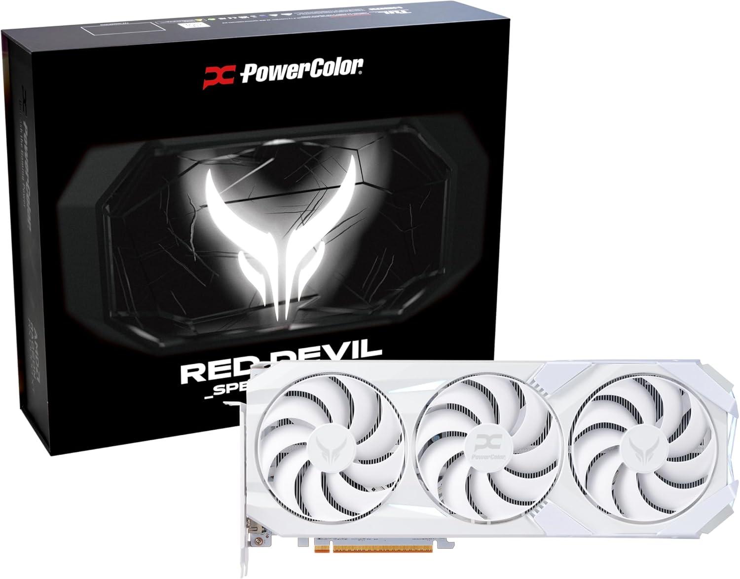 PowerColor Hellhound Spectral White AMD Radeon RX 9070 XT ...