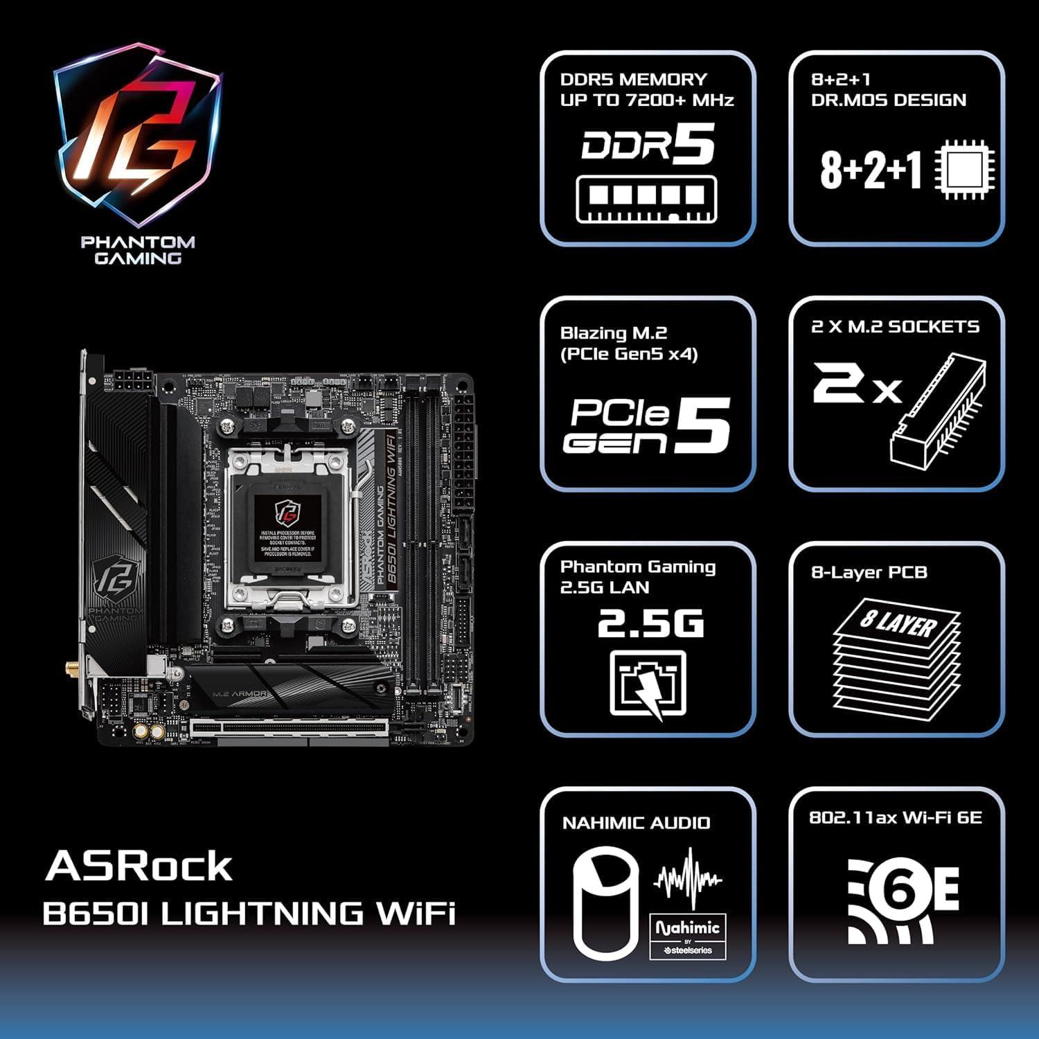 ASRock B650I Lightning WiFi 6E – Specifications, Performance, Price ...