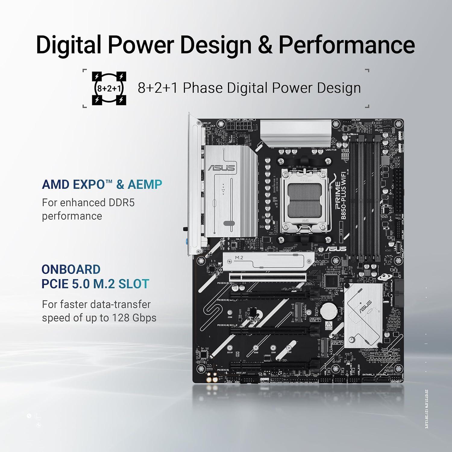 ASUS PRIME B850-PLUS WIFI – Specifications, Performance, Price History ...