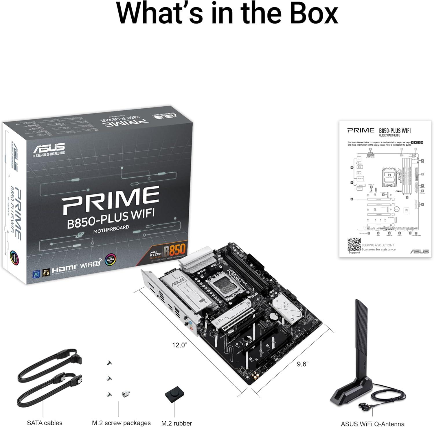 ASUS PRIME B850-PLUS WIFI – Specifications, Performance, Price History ...