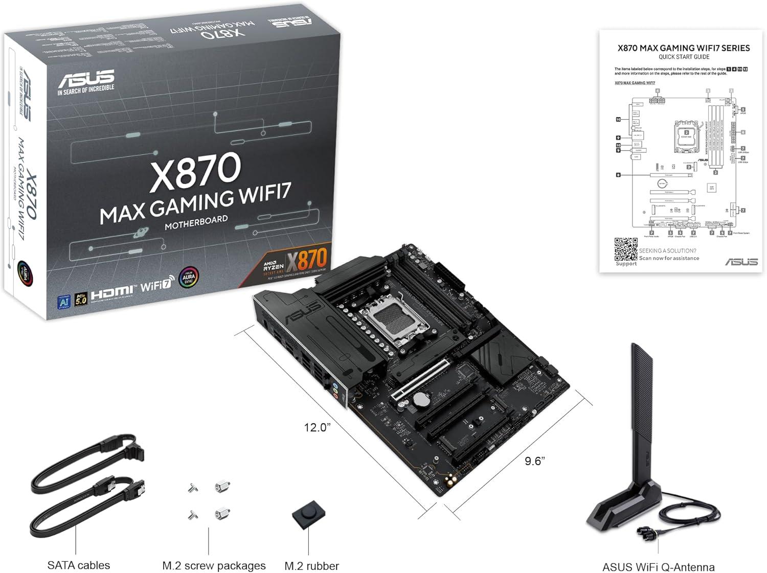 ASUS X870 MAX Gaming WIFI7 – Specifications, Performance, Price History ...