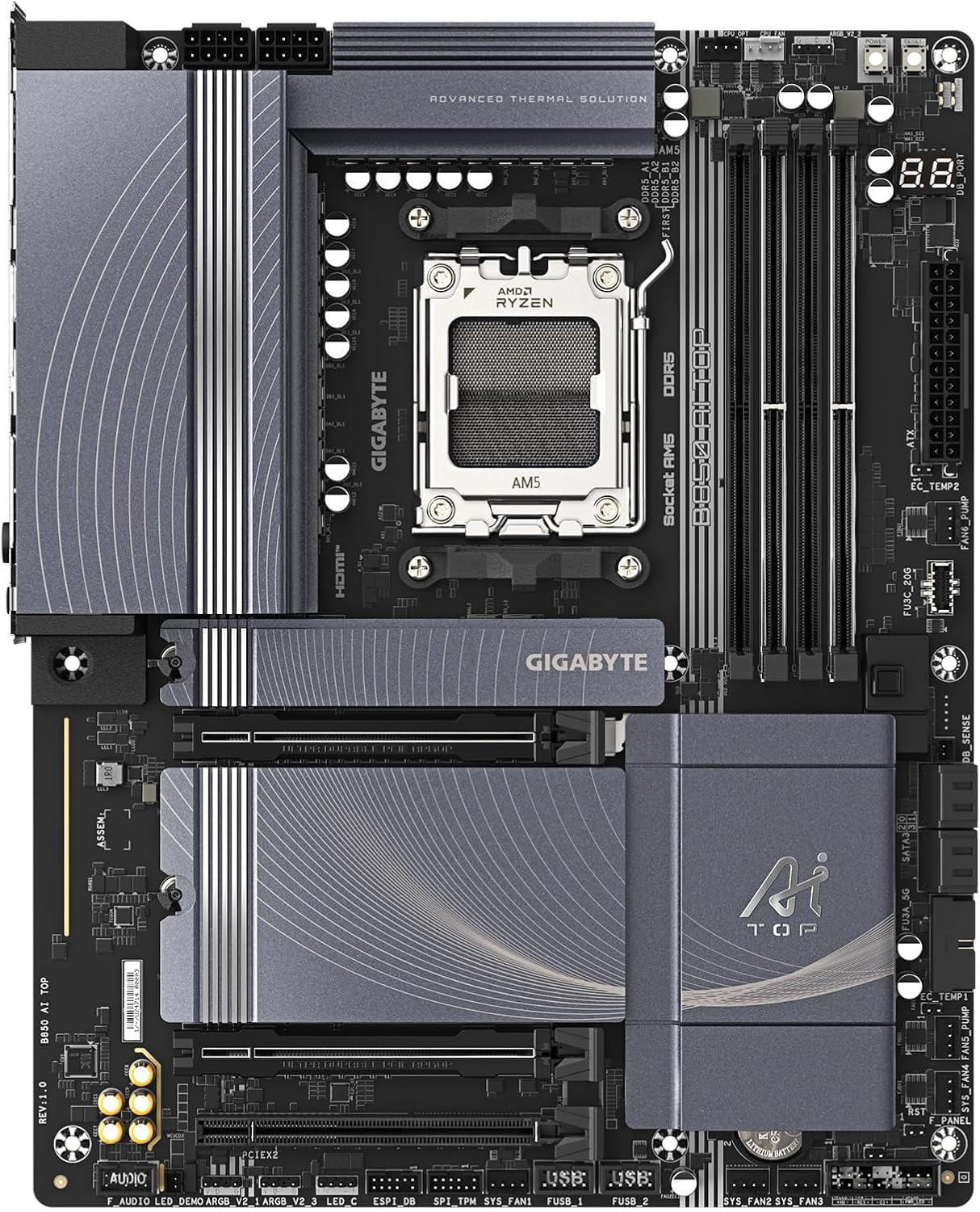GIGABYTE B850 AI TOP – Specifications, Performance, Price History & Gallery