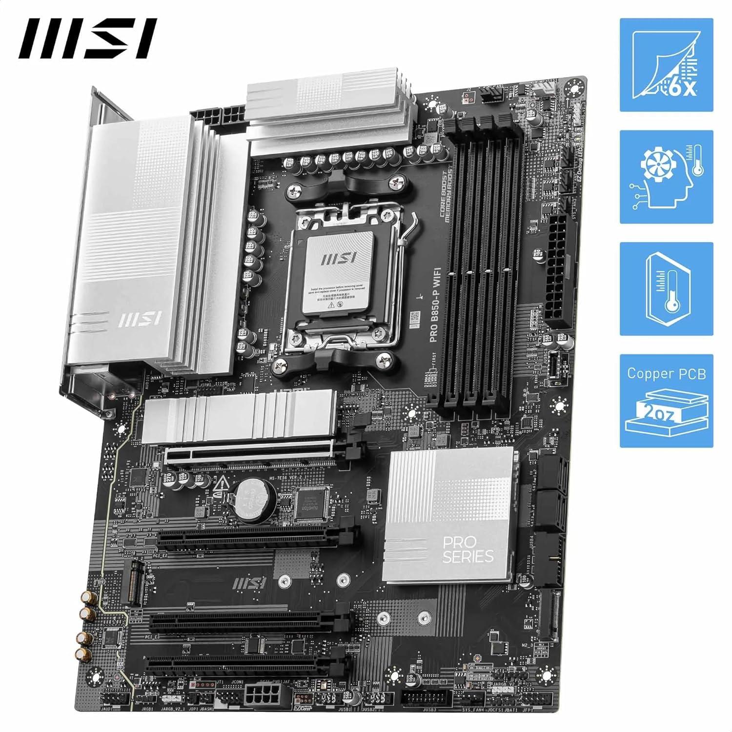 MSI PRO B850-P WiFi – Specifications, Performance, Price History & Gallery