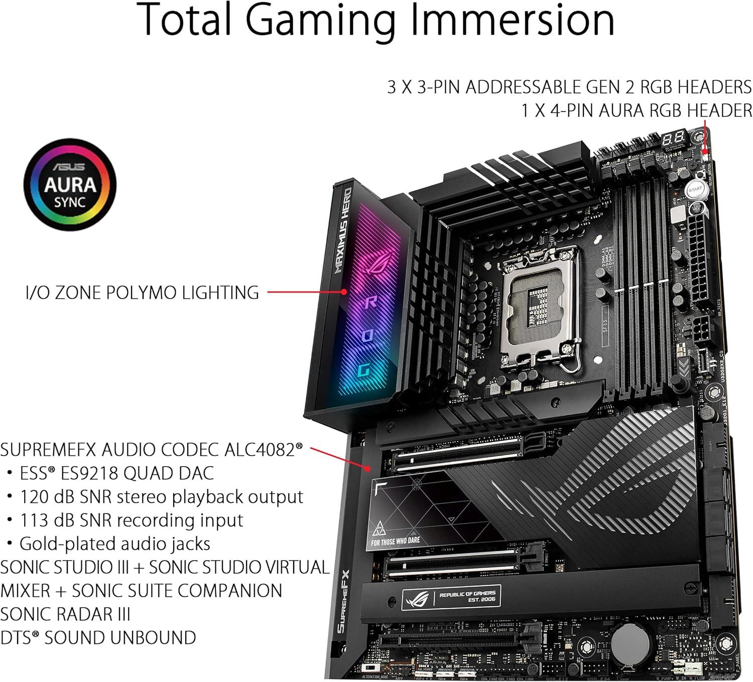 ROG MAXIMUS Z790 HERO – Specifications, Performance, Price History ...