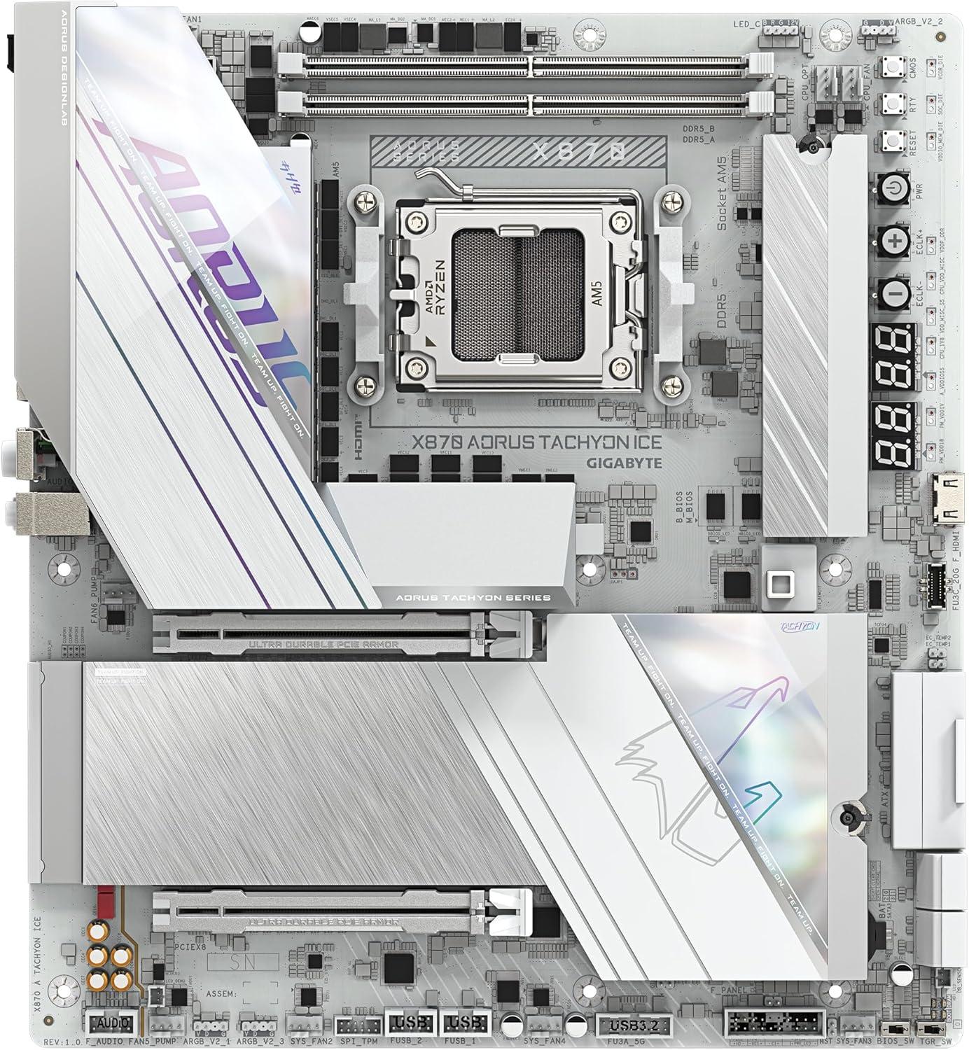 X870 AORUS TACHYON ICE – Specifications, Performance, Price History ...